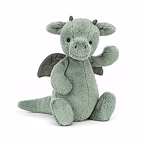 Jellycat Bashful Dragon Stuffed Animal, Medium 12 inches | Mythical Plush Toy | Classic Children's Gift