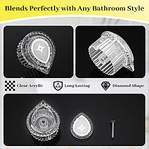 ZephyrJazz Replacement Knob Handle Kit Compatible with 100710 Shower Handle, Shower Knob Replacement for Single Handle Bathroom Faucet Tub Shower Handle