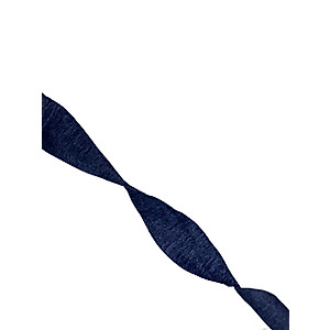 Navy Blue Crepe Paper Streamers (2 Pack), 145 Feet Total, Made in USA