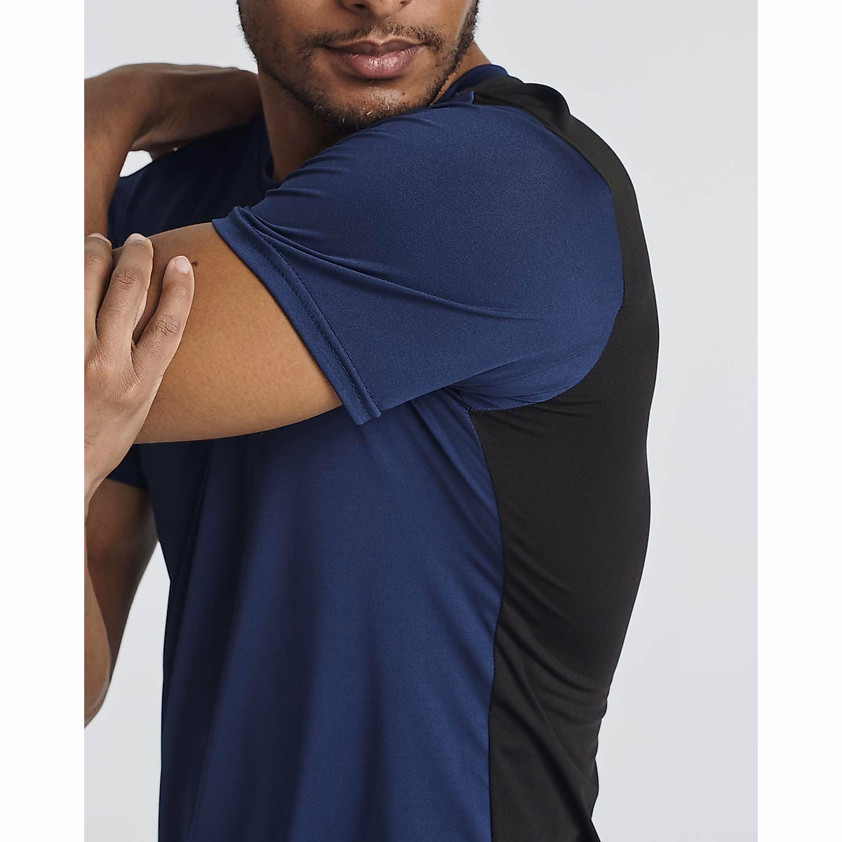 Real Essentials - Pack of 5 Men’s Active Quick Dry Fit Crew Neck T-Shirts Athletic Gym Workout Short Sleeve Tee Tops Camisas para Hombres Summer - XX-Large - Set 15