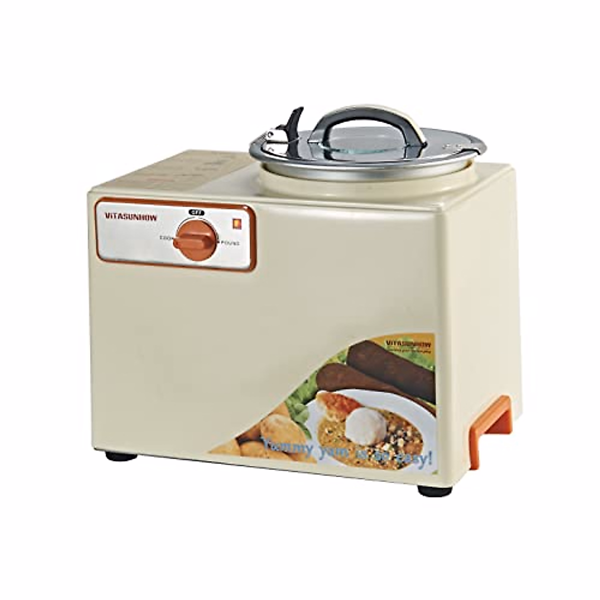 VITASUNHOW Yam Pounder Machine Potato Cassava Puree Baby Food Mixer Automatic Cooking and Mixing Food Processor