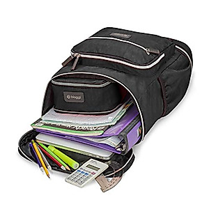 biaggi Zipsak Travel Laptop Backpack - TSA Friendly, Fits 16-inch Notebook, Perfect for Men & Women, College, Business, and Work (Black)