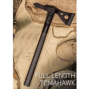SOG Tactical Tomahawk- Throwing Hatchet, Versatile Survival Tactical Axe and Emergency Breaching Tool with Sheath (F01TN-CP)