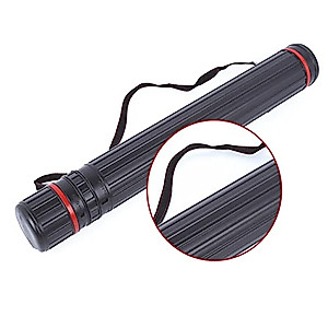 huyear Poster Tube, Extra Large Black Extendable Poster Tube with Carrying Strap, Poster Carrying Case, Telescoping Tube, Art & Poster Transport Tubes, Poster Tubes for Storage, Poster Holder Tube, Blueprint Tube