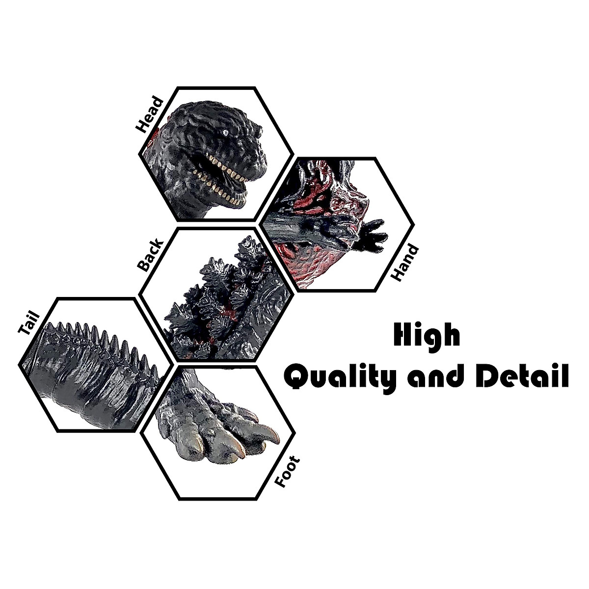 TwCare Legendary Shin Godzilla, Movie Series Movable Joints Action Figures Soft Vinyl, Carry Bag