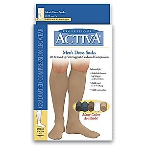 BSN Medical H3504 Activa Sock, Firm, X-Large, 20-30 mmHg, Tan