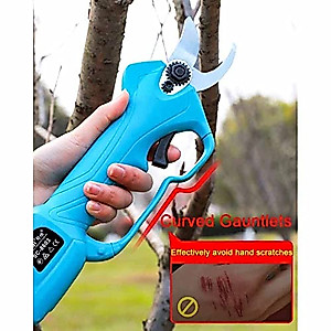 Professional Cordless Electric Pruner, Electric Tree Pruner, 16.8V 28mm Cutting Diameter, for Gardens, Tree,Orchards