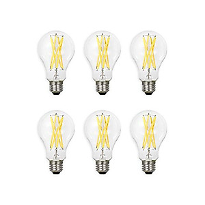 SYLVANIA LED TruWave Natural Series A21 Light Bulb, 100W Equivalent, Efficient 15W, Dimmable, 1600 Lumens, Clear, 2700K, Soft White - 6 Pack (40808)