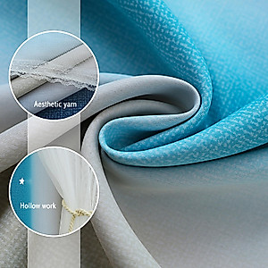 Anytime Dream Star Blackout Curtains for Kids Rooms Girl Princess Curtain for Daughter Bedroom Window (Blue,1 Panel,W52 x L63inch)