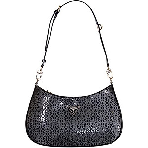 GUESS Alexie Top Zip Shoulder Bag Black 1 PROCESSING PROCESSING