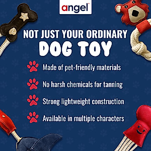 Angel Pet Supplies Octopus Natural Rope Dog Toy | Durable Large Dog Toy | Interactive & Mental Stimulation | Handmade | Puppy & Dog Toy