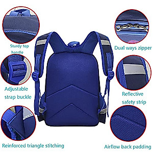 Cute Elephant Kids Backpack Schoolbag for Boys Elementary Kindergarten Preschool School Bag With Pencil Bag