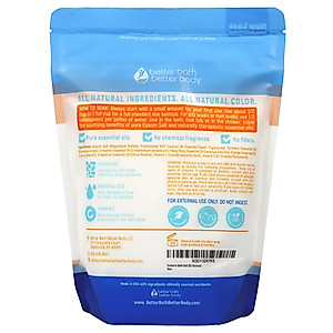 Turmeric Bath Salt 32 Oz Epsom Salt with Essential Oils Turmeric, Cinnamon, Orange Plus Vitamin C in BPA-Free Pouch with Easy Press-Lock Zipper | Natural Bath Soak to Relieve & Soothe | Made in USA