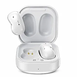 Urbanx Street Buds Live True Wireless Earbud Headphones for Samsung Galaxy S21 5G - Wireless Earbuds w/Hands Free Controls - White (US Version with Warranty)