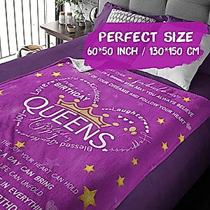 RFHBP May Birthday Gifts for Women Throw Blanket - Perfect for Mother's Day, Valentine's Day, and Birthdays - 50x60 Inches