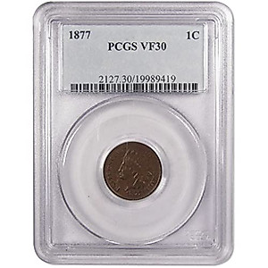 1877 Indian Head Cent VF 30 PCGS Penny 1c US Coin SKU:IPC7519