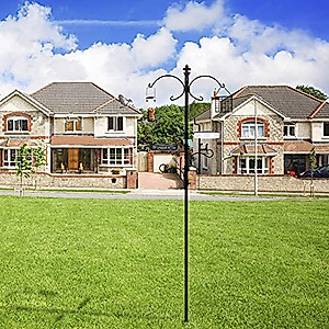 ERYTLLY Bird Feeding Station Bird Feeders Poles Kit Multi Feeder Hanging Kit Premium Bird Bath for Attracting Wild Birds Birdfeeder & Planter Hanger