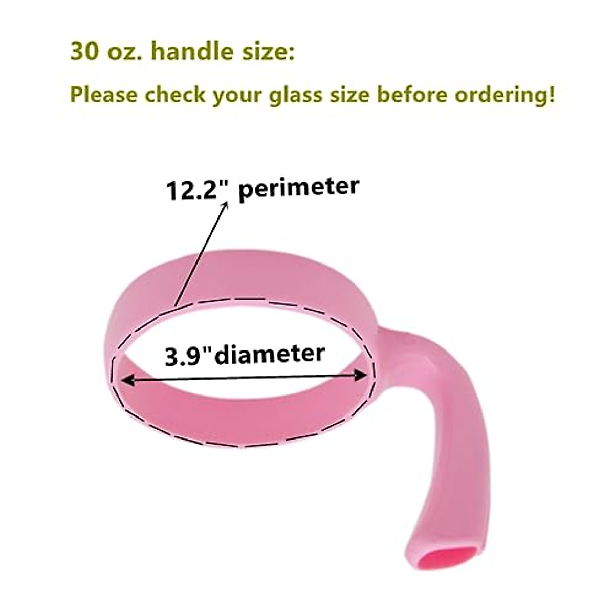 4 Pieces of 30oz Tumbler Handle in, Mug Grip Cup Holder, 30oz Ice Tyrant Cup Handle, Suitable for Snowman Tumbler, RTic (Old Version), Sic, Ozark Trail, Glacier, 30 Oz Cup Holder