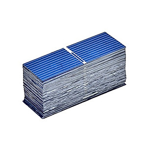 AOSHIKE 100pcs 0.5V 400mA Micro Mini Solar Cell for Solar Panels 52mmx 19mm/2‘’x0.75” Polycrystalline Silicon Photovoltaic Solar Cells Sun Power for DIY Cell Phone Charger