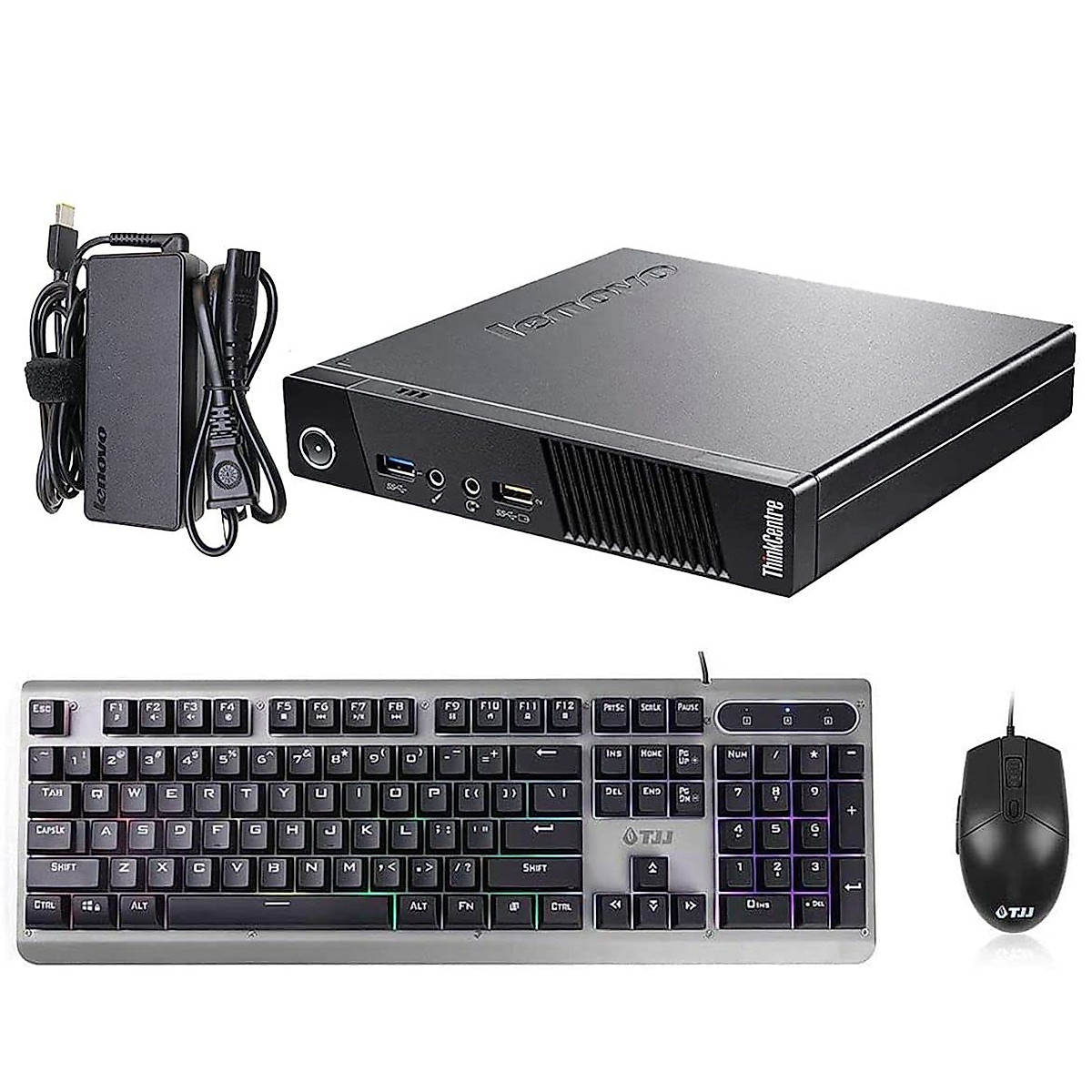 Lenovo Desktop Computer Tiny Micro PC with 22" Monitor,16GB RAM, New 2TB SSD, WiFi Bluetooth, RGB Keyboard Mouse, Windows 10 Pro (Renewed)