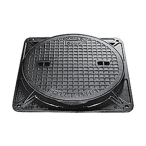 中部コーポレーション Chubu Corporation CMH-2P-600 Manhole Cover with Qari