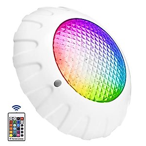 UFOUCUSLLUM Pool Lights for Inground Pools Waterproof 12V 38W IP68 7 RGB Color Changing, Led Pool Lights for Inground Pool with Remote Controller, Pool Lights for Inground Pool Light Fixture