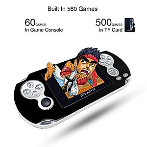 Daxceirry PMP4 Retro Portable Handheld Emulator Game Console 32 Bit 500 in 1 Game PMPIV Classic Console Support Headphone Output Video HD Display