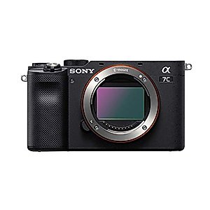 Sony Alpha 7C Full-Frame Mirrorless Camera - Black (ILCE7C/B) (Renewed)