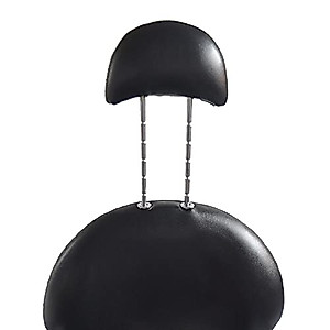 FOPEAS 8735 Man Barber Chair Salon Chairs for Hair Stylist Barber Chair Hydraulic Hair Stylist Chair Barber Chair Salon Equipment with Headrest Black