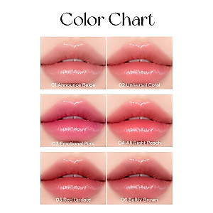 Peripera Water Bare Tint (006 SOFTLY BROWN) - Lip Tint, Lip Stain, Glowy Tint