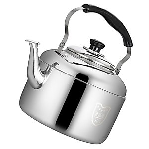 FELTECHELECTR 304 Stainless Steel Kettle Stoveto Water Kettle Loud Sound Tea Kettle Whistling Teapot Stainless Steel Teakettle Teapot Whistling Tea Pot Gooseneck Pot Household Products Cordless