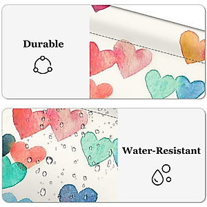 Squeeze Coin Purse, PU Leather Coin Pouch Change Holder for Woman Girls (Raining Hearts)