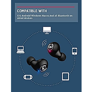 Togetface Kids Wireless Headphones - Cool Shape with Bluetooth 5.1 Headphones, Built-in Microphone, 36 Hours Playtime, IPX5 Waterproof, Touch Control, Suitable for, Sports, Travel, Work, etc.