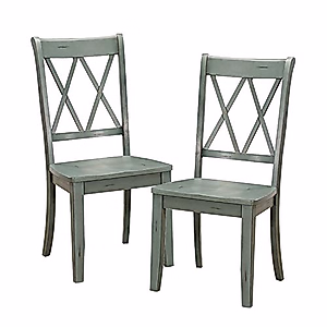 Homelegance Dining Chair (Set of 2), Teal