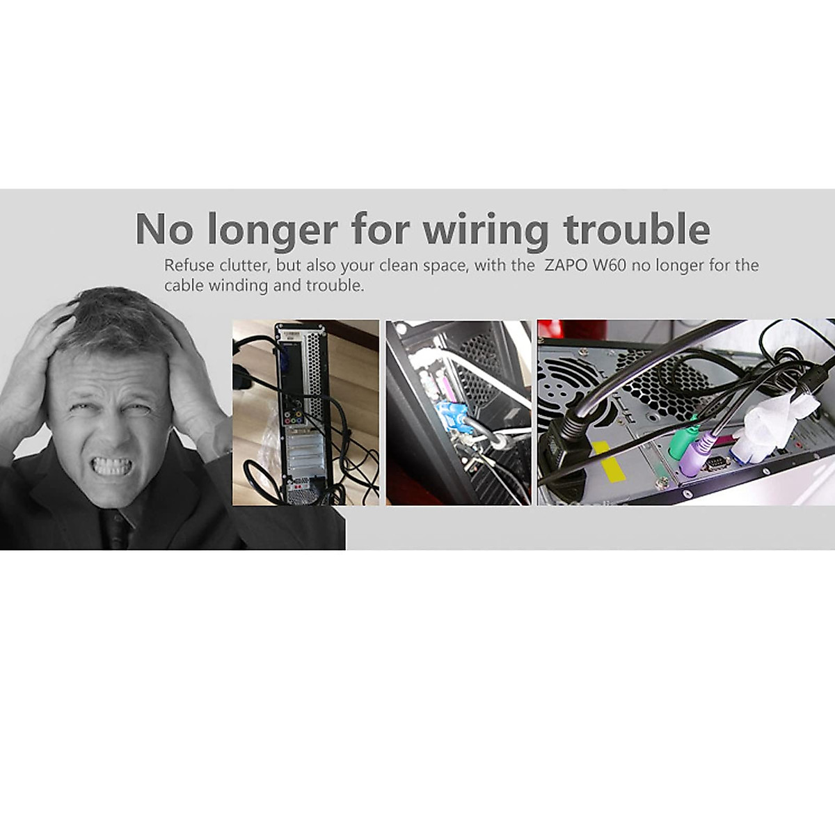 ciciglow Wireless USB WiFi Adapter for PC, 300Mbps High Speed Portable Wireless Network Adapter with Antenna, for Android, for Linux, for Windows XP, for Win7, for Win8, for Win10