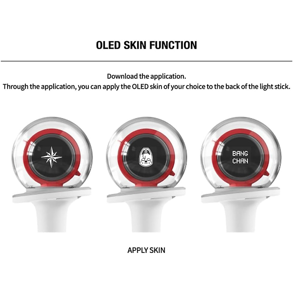 Niaycouky Stray Kids Lightstick,Cheering Lights for Concert Light Sticks/K-Pop Kids Lightstick with Merch Merchandise Bracelets and Photocards 55PCS (VER 2)