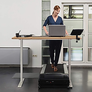 Homall Electric Height Adjustable Standing Desk 55 x 28 Inches Computer Desk Stand Up Home Office Workstation Desk T-Shaped Metal Bracket Desk with Wood Tabletop and Memory Settings （Beige）