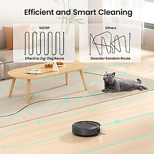 Lefant M210 Pro Robot Vacuum Cleaner, 2200Pa Suction, Super-Thin, Quiet, Self-Charging Robotic Vacuum Cleaner, Wi-Fi/APP, Compatible with Alexa(Gray)