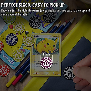 CZYY Damage and Status Counters Set of 24 Acrylic Effect Tokens Combatible with TCG