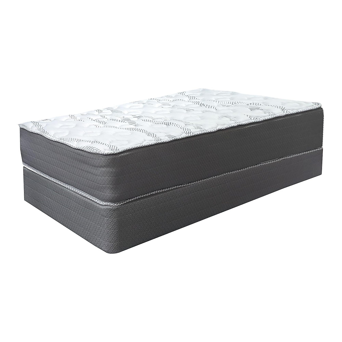 Greaton 14-Inch Firm Double Sided Tight top Innerspring Mattress and 8" Split Wood Box Spring/Foundation Set, Full XL