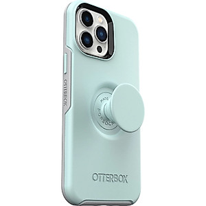 OtterBox + Pop Symmetry Series Case for iPhone 13 Pro Max & iPhone 12 Pro Max (Only) - Non-Retail Packaging - Tranquil Waters (Light Teal/Grey)