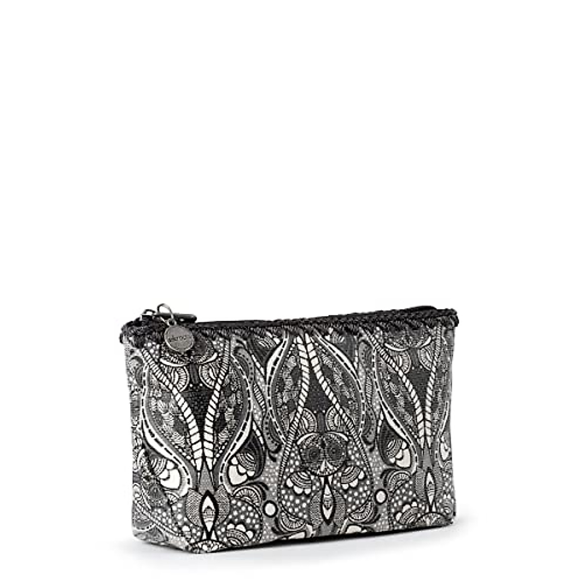 Sakroots Womens Essential Medium Pouch in Coated Canvas, Black & White Soulful Desert, One Size US