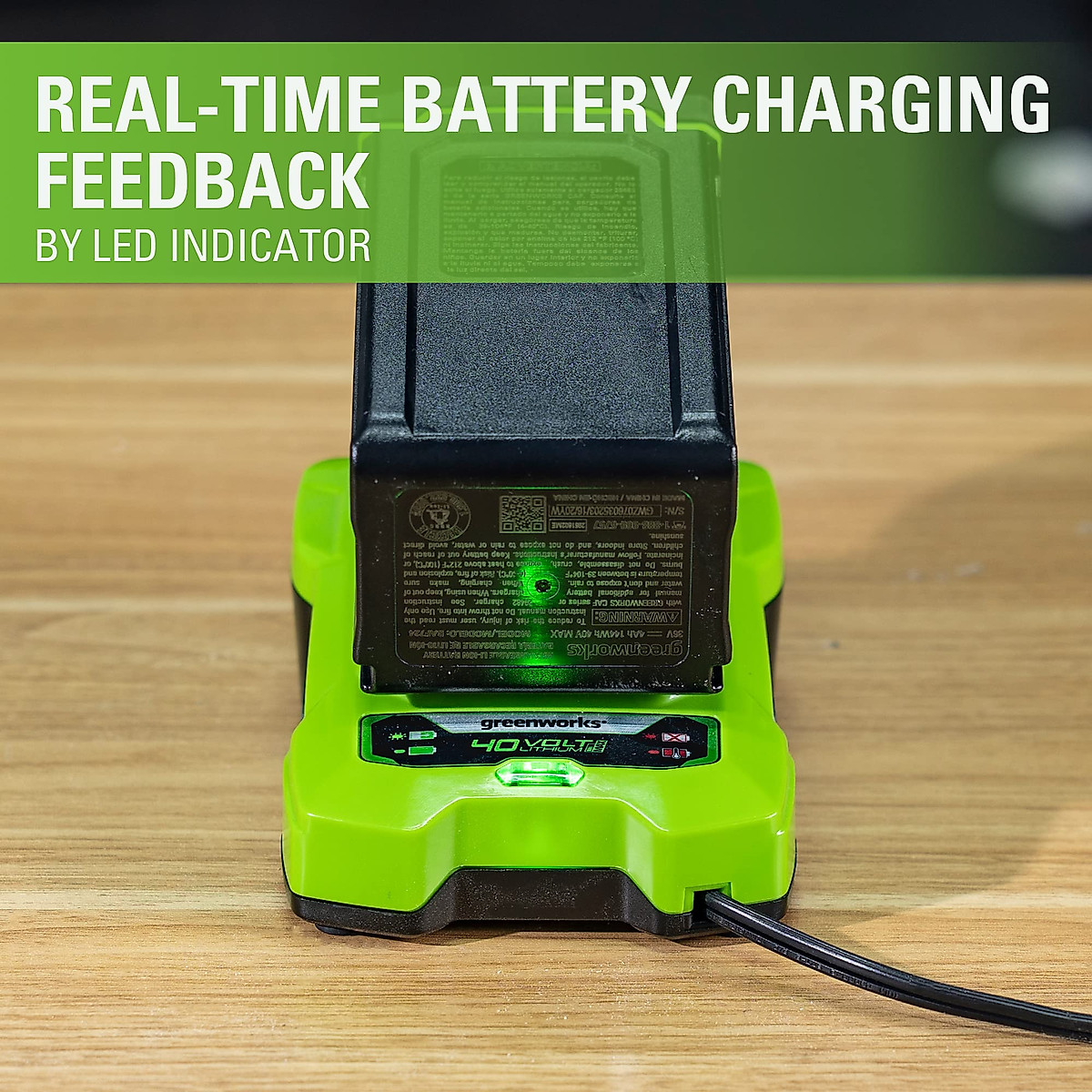 Greenworks 40V Battery Charger (Genuine Greenworks Charger)