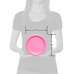 American Greetings Rainbow Party Supplies for Birthdays, Easter, Mother's Day, Father's Day, Graduation and All Occasions, Multicolor Paper Dessert Plates (50-Count)