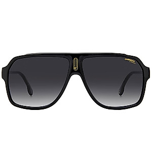 Carrera Men's 1030/S Rectangular Sunglasses, Black/Gray Shaded, 62mm, 11mm