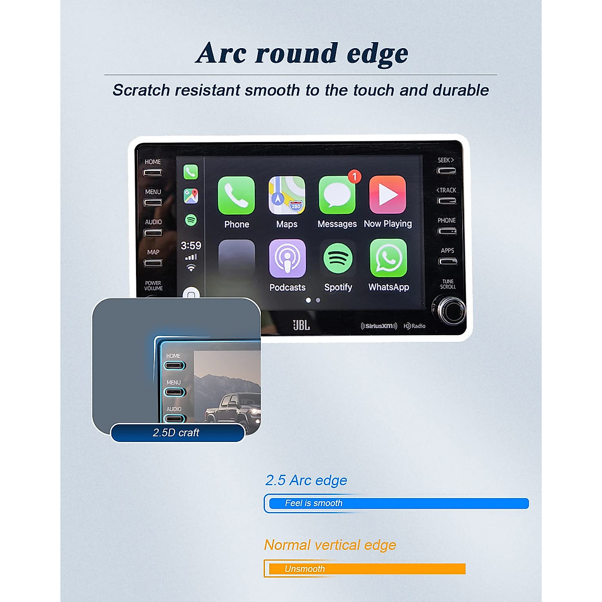 BIBIBO for 2023 Toyota Tacoma Screen Protector for 2020 2021 2022 2023 Toyota Tacoma (SR5 /Trail Special Edition/ TRD Sport /TRD Off-Road/ Limited/ TRD Pro) 8 Inch Navigation Display, Tacoma 2023