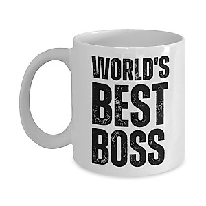Worlds Best Boss Mug Funny Boss Coffee Mug My Favorite Employee Gave Me This Mug Gag Office Gift for Boss Boss Appreciation Gift