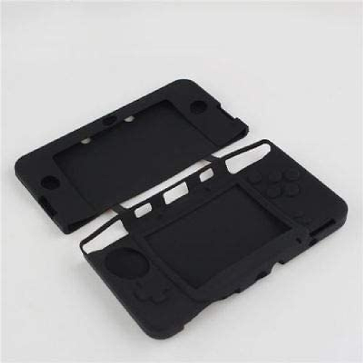 Silicone Rubber Soft Gel Protective Case Cover Shell Skin for New 3DS XL LL Console 2015- Black