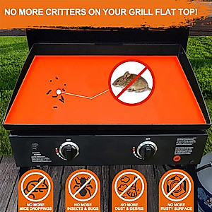 28" Silicone Griddle Mat for Blackstone 28in Griddle (Does not fit 28XL/Pro), Heavy-Duty Food Grade Silicone Grill Mat Blackstone Griddle Top Cover Keeps Flat Top Clean and Critter Free & Rust-Free
