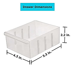 BLACK+DECKER Storage Organizer, 9 Drawer Modular Storage System, Easily Stackable (BDST40709FF)